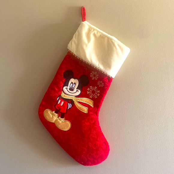 Disney | Holiday | Nwot Disney Store Mickey Mouse Embroidered Red ...